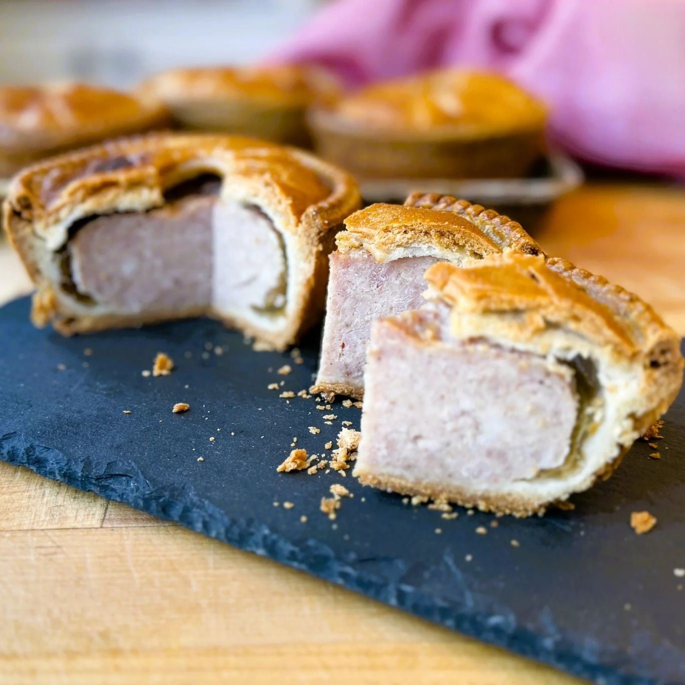 British Pork Pie – Traditional Cured Pork Pie (14oz) – Jolly Posh Foods