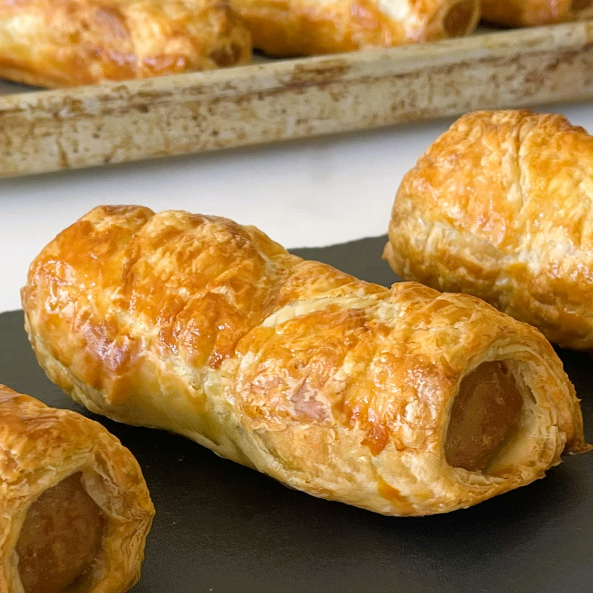 Ready to Bake Sausage Rolls 3pk | 1# British Butcher in the USA – Jolly ...