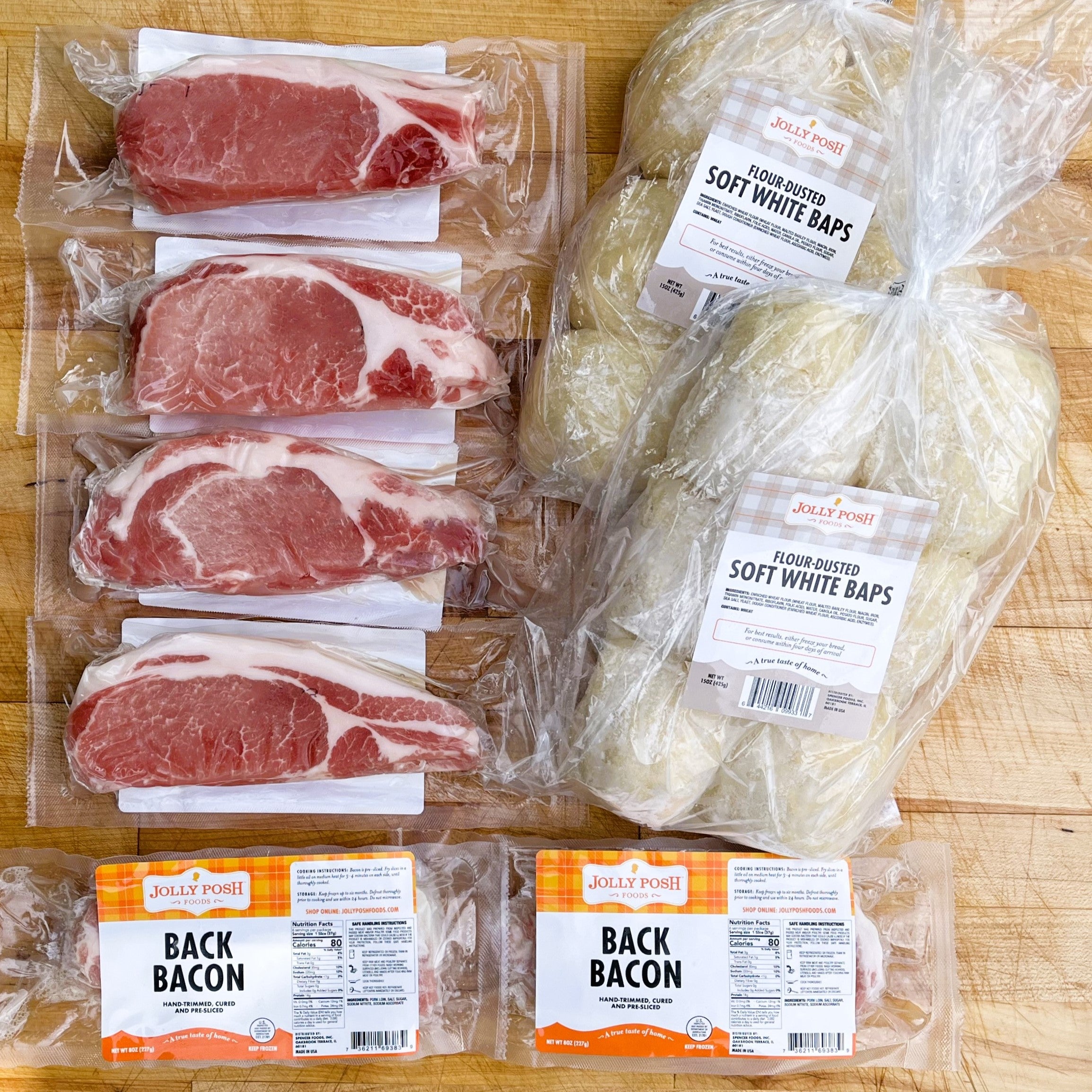 White Baps and Bacon Box | A True Taste of the UK in the USA – Jolly ...